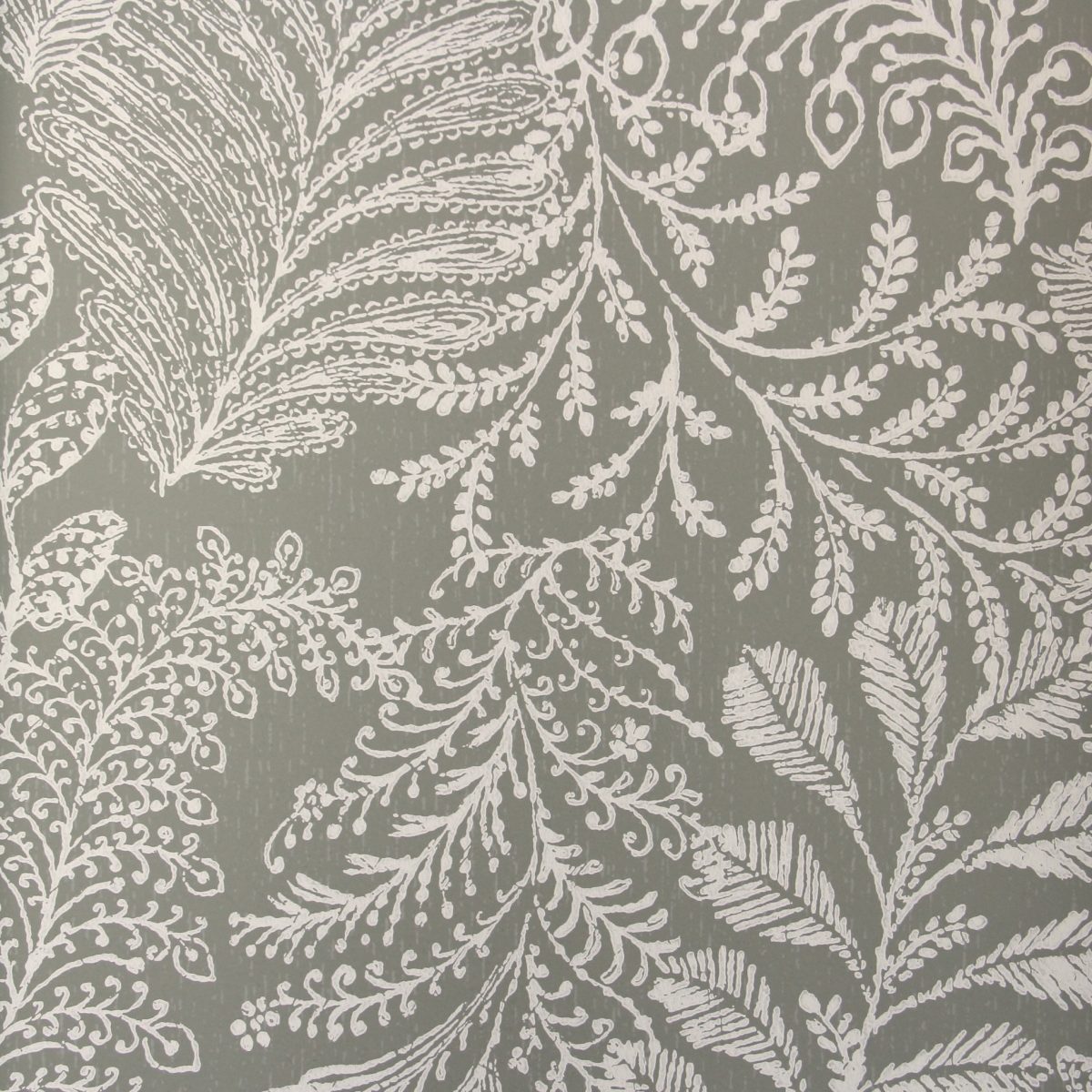 Bregner & Blade Grøn/Hvid - Køb denne flotte tapet med bregner og blade ...